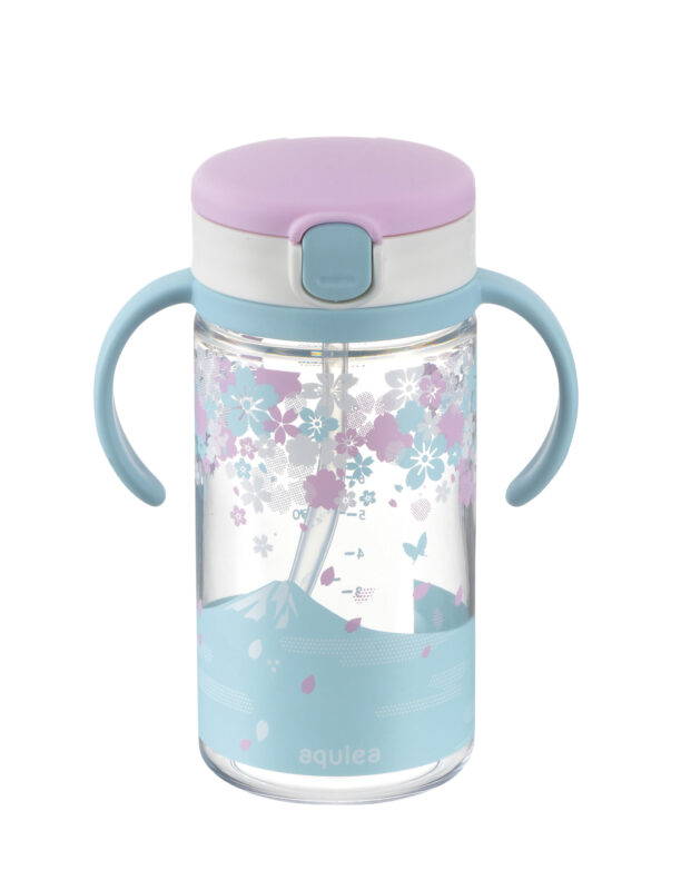 Richell(ริเชล) AQ New Bottle designs come from the impression of Japan 320ML. ลายClear Pink ...